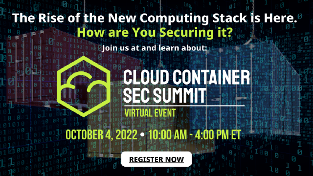 Cloud Container Sec Summit 2022 - Techstrong TV