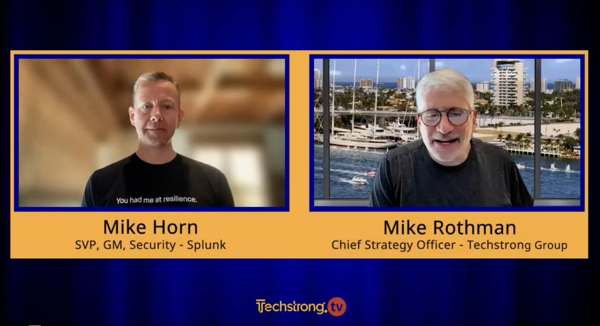 Splunk Focuses on Resilience - Mike Horn, Splunk - Techstrong TV