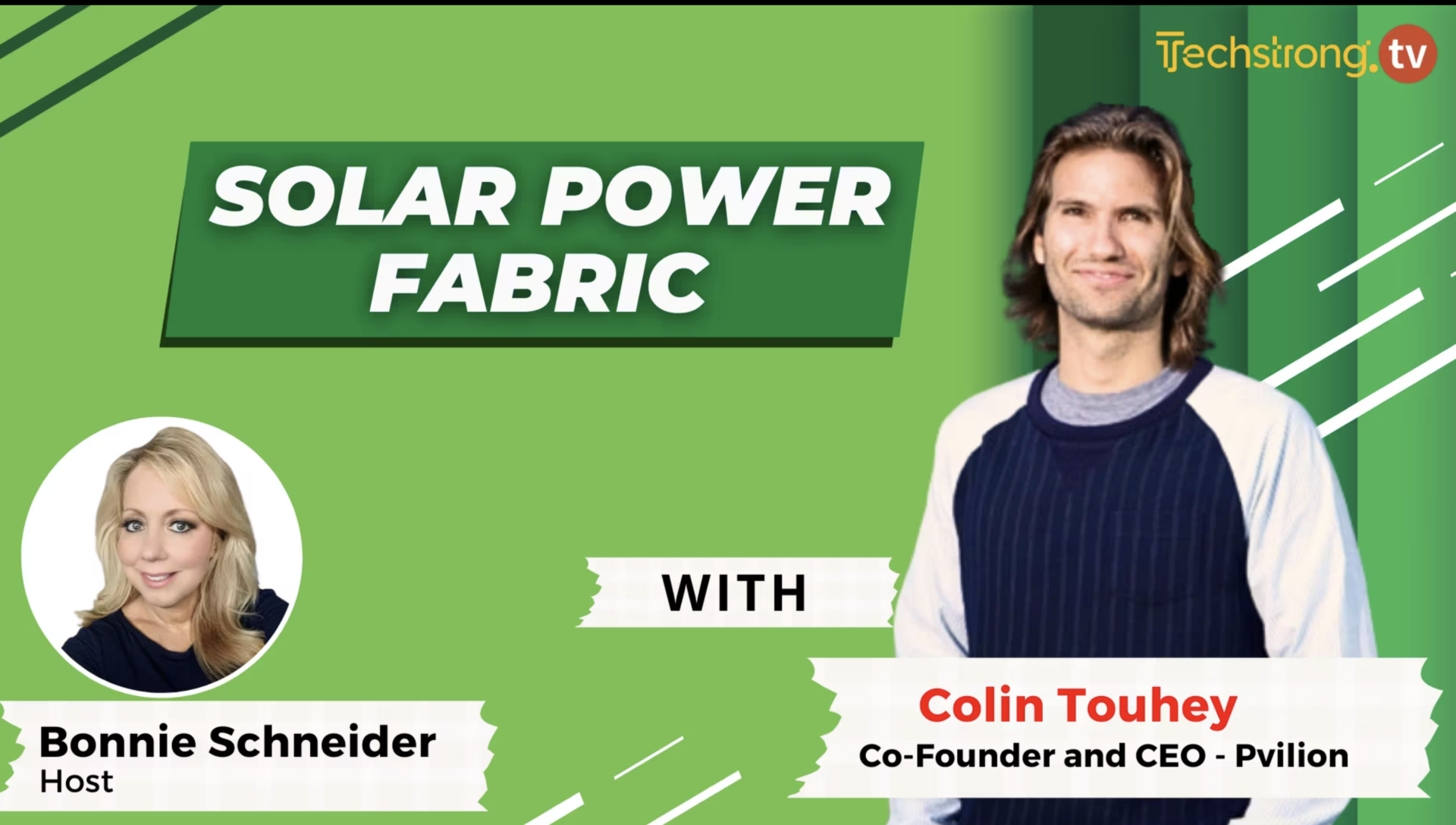 Solar Power Fabric with Pvilion's Colin Touhey - Techstrong TV