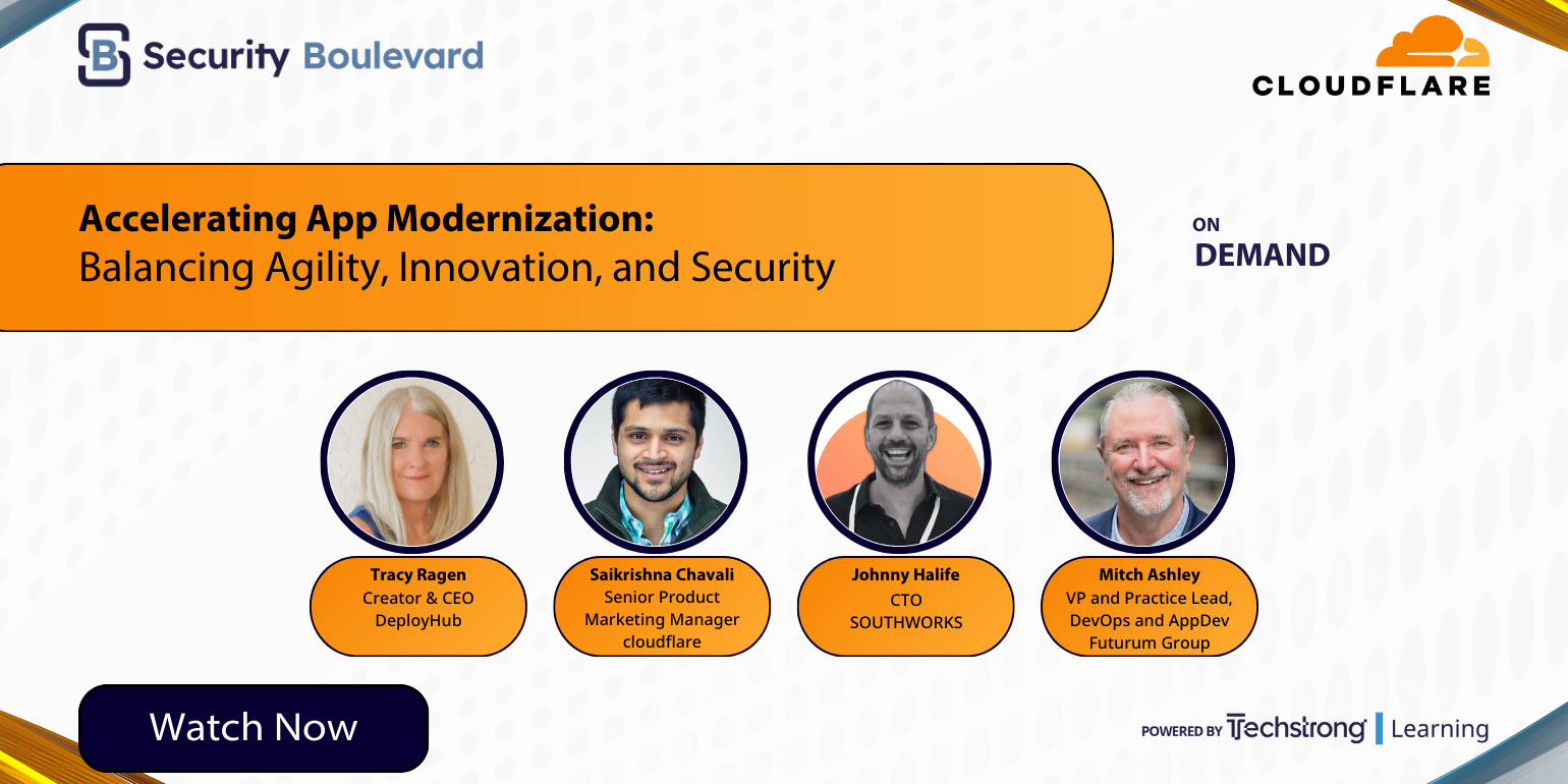 Accelerating App Modernization: Balancing Agility, Innovation, and Security - Techstrong TV